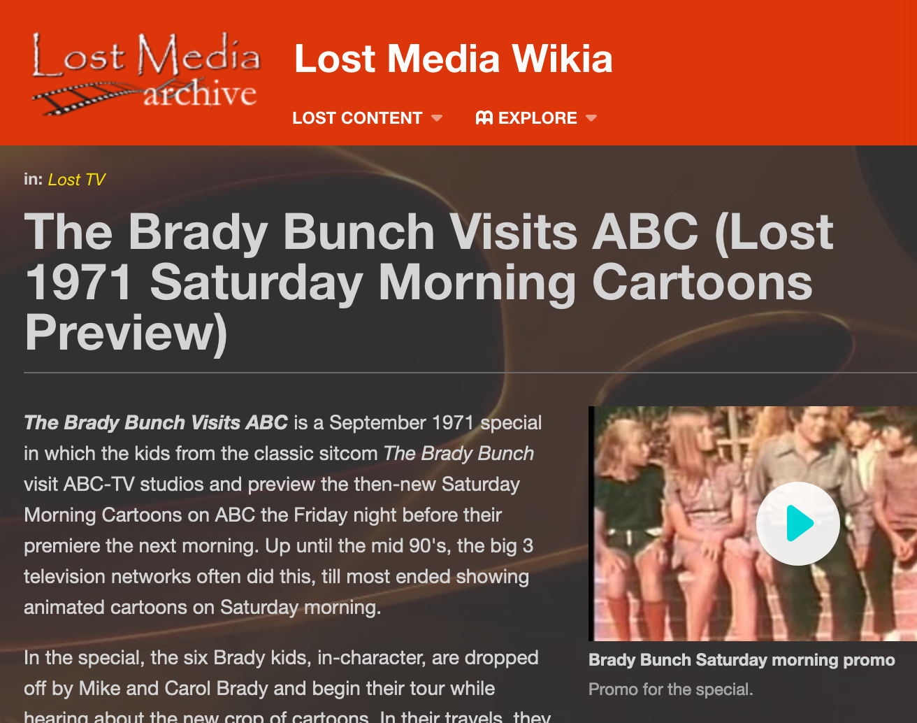 1971 ABC Saturday Morning – Every Saturday Morning Podcast
